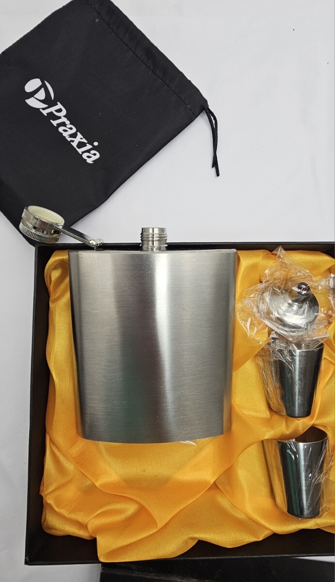 Yahoo!オークション - Praxia スキットル ヒップフラスコ 7オンス 200m...
