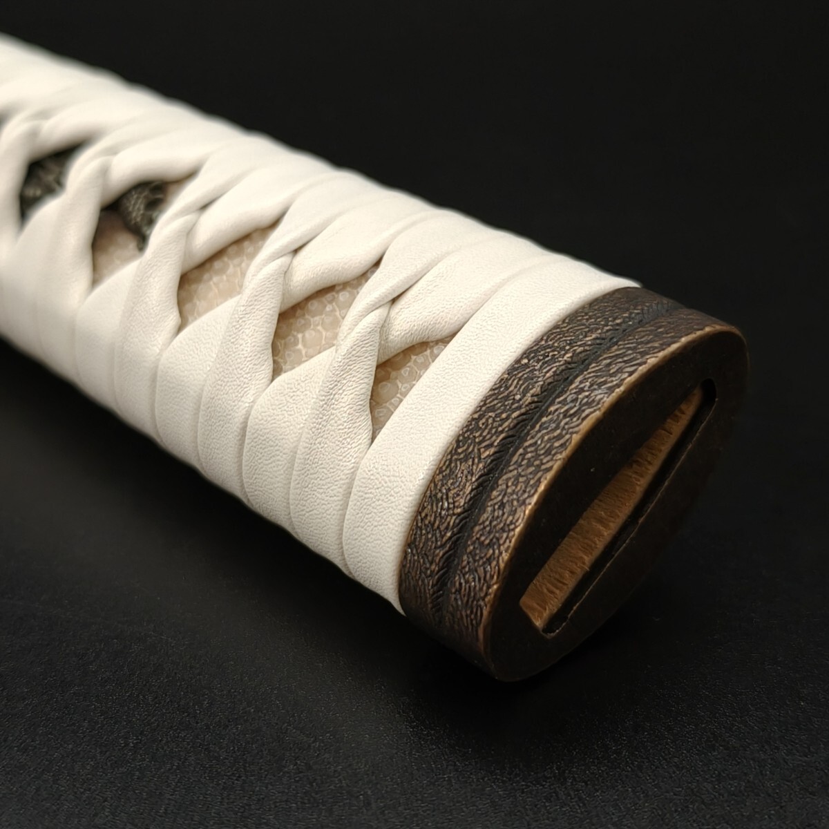 Yahoo!オークション - CS18 日本刀柄 刀柄 合金製装具 縁頭 目貫 目釘...