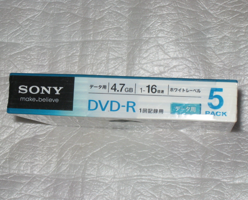 Yahoo!オークション - n22 SONY DVD-R データ用4.7GB 1-16倍速 5PACK ...