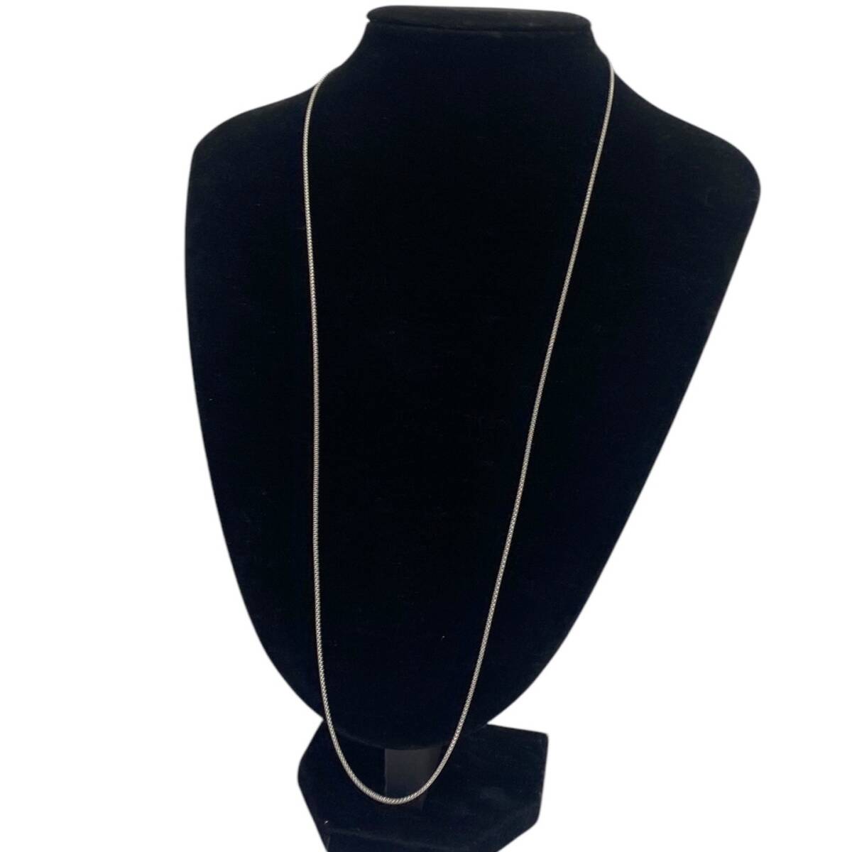 Yahoo!オークション - ロング約70㎝ プラチナ850 Pt850 スライドアジャ...