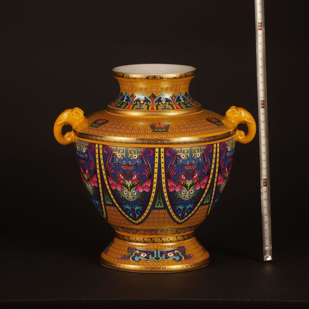 Yahoo!オークション - 【珍寶斎】L18旧家収蔵 磁器大清乾隆御製万寿無...