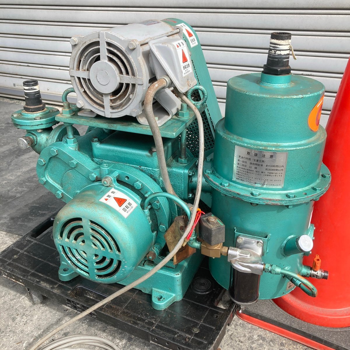 Yahoo!オークション - 春清h164 OP/大阪空気 真空ポンプ・バキュームポ...