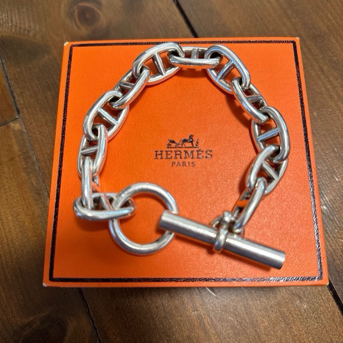 HERMES シェーヌダンクル エルメス ブレスレット TGM 13コマ(ブレスレット、バングル)｜売買されたオークション情報、yahooの商品情報をアーカイブ公開 - オークファン ...