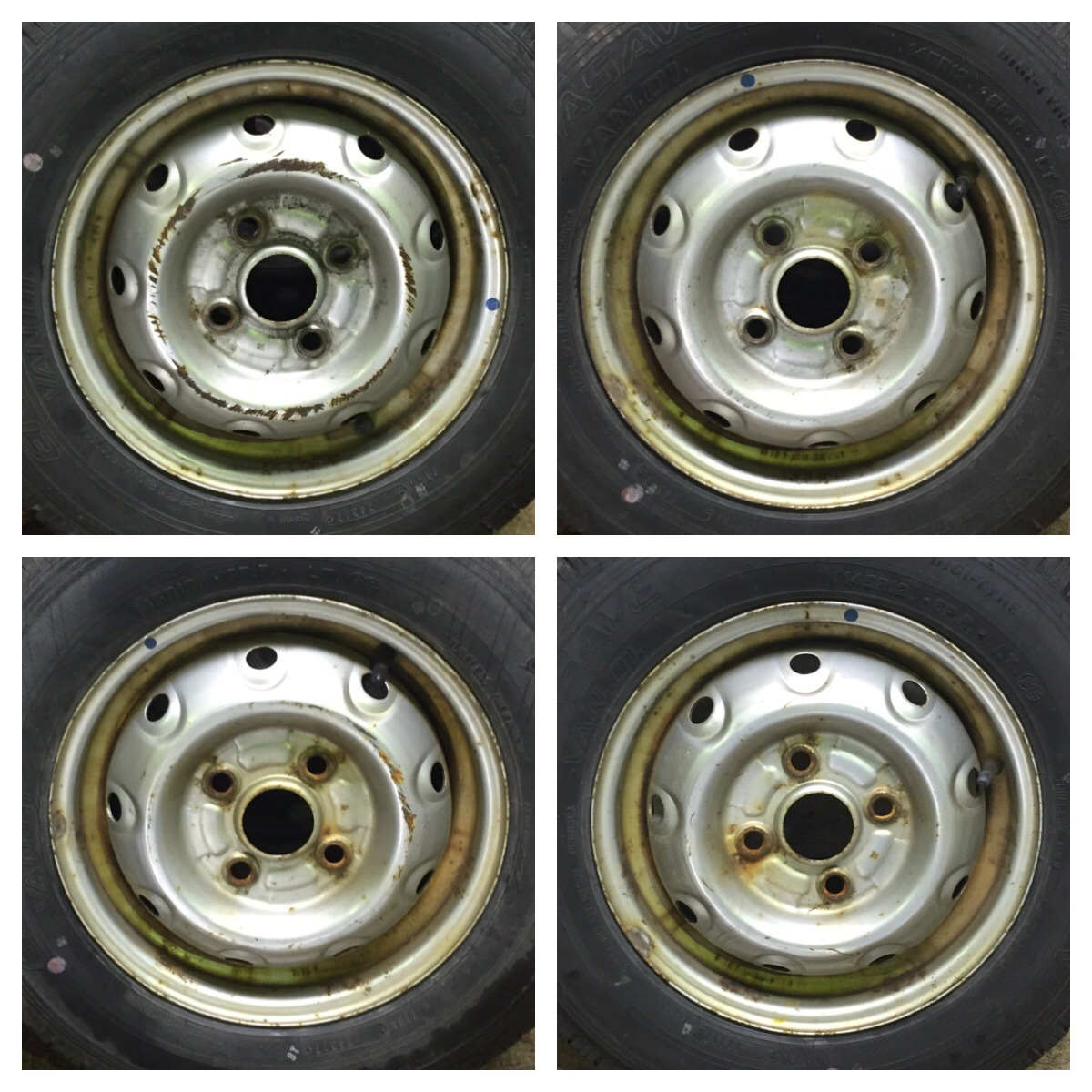 Yahoo!オークション - 3 DUNLOP ENASAVE VAN01 145/R12 LT 6PR 9.5分目...