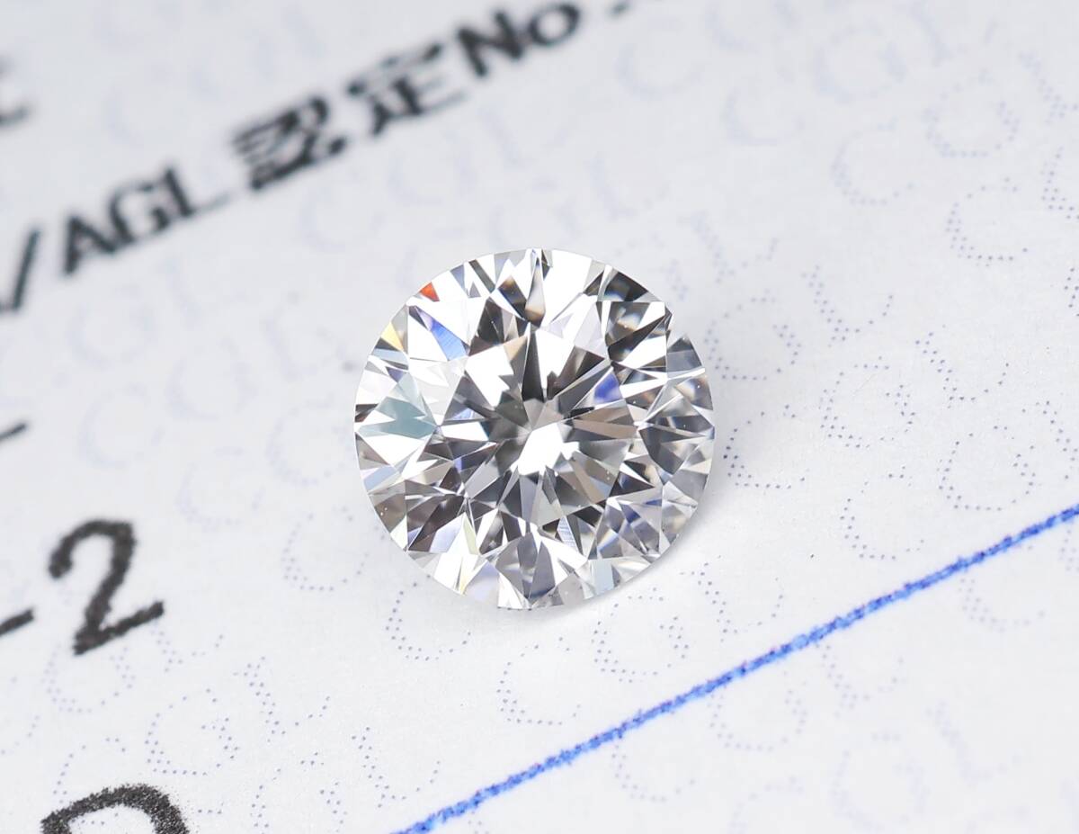 Yahoo!オークション - 【100円～】VVS2 0.424ct 天然ダイヤ Gカラー