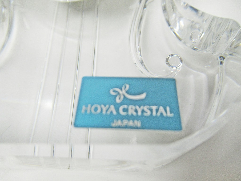 Yahoo!オークション - [A2]美品 HOYA CRYSTAL ホヤ クリスタル 置時計...