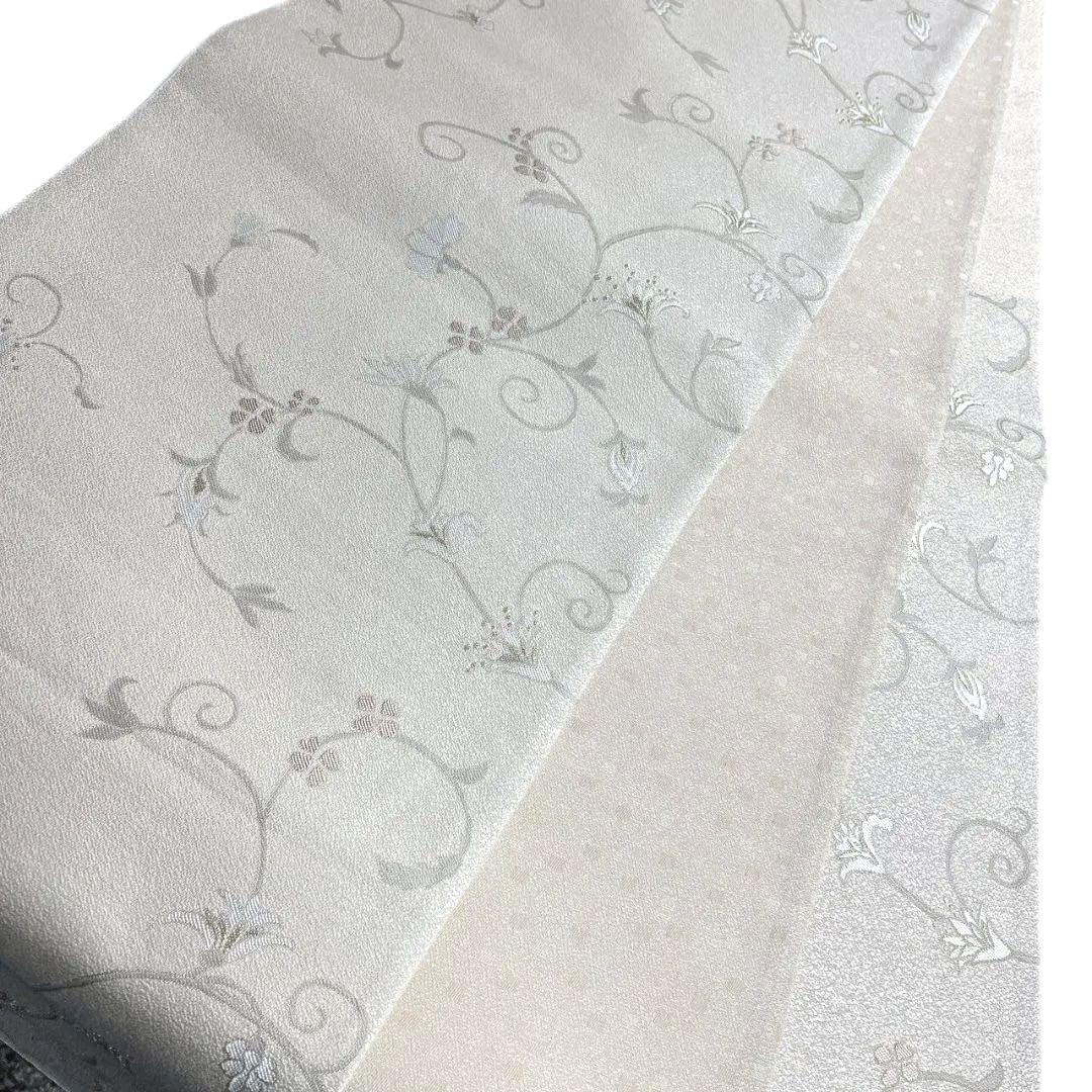 Yahoo!オークション - 唐花模様 白花 金糸 ベージュカラー 袋帯 着物 1...