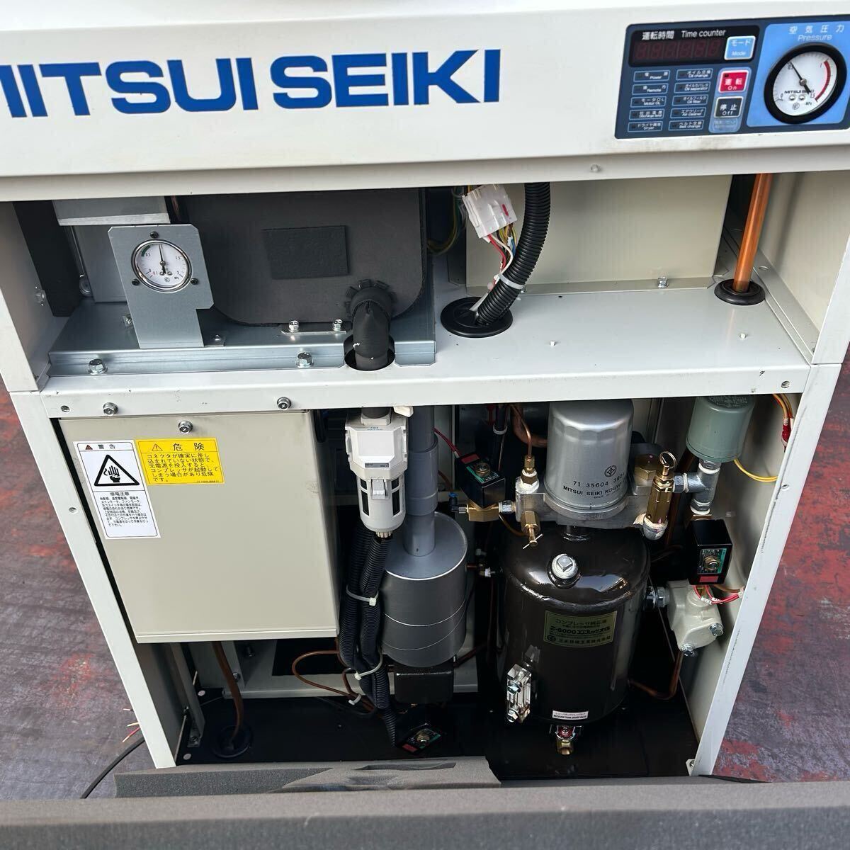 Yahoo!オークション - T44 三井精機 コンプレッサー ESCAL4 ESCAL45A2-...