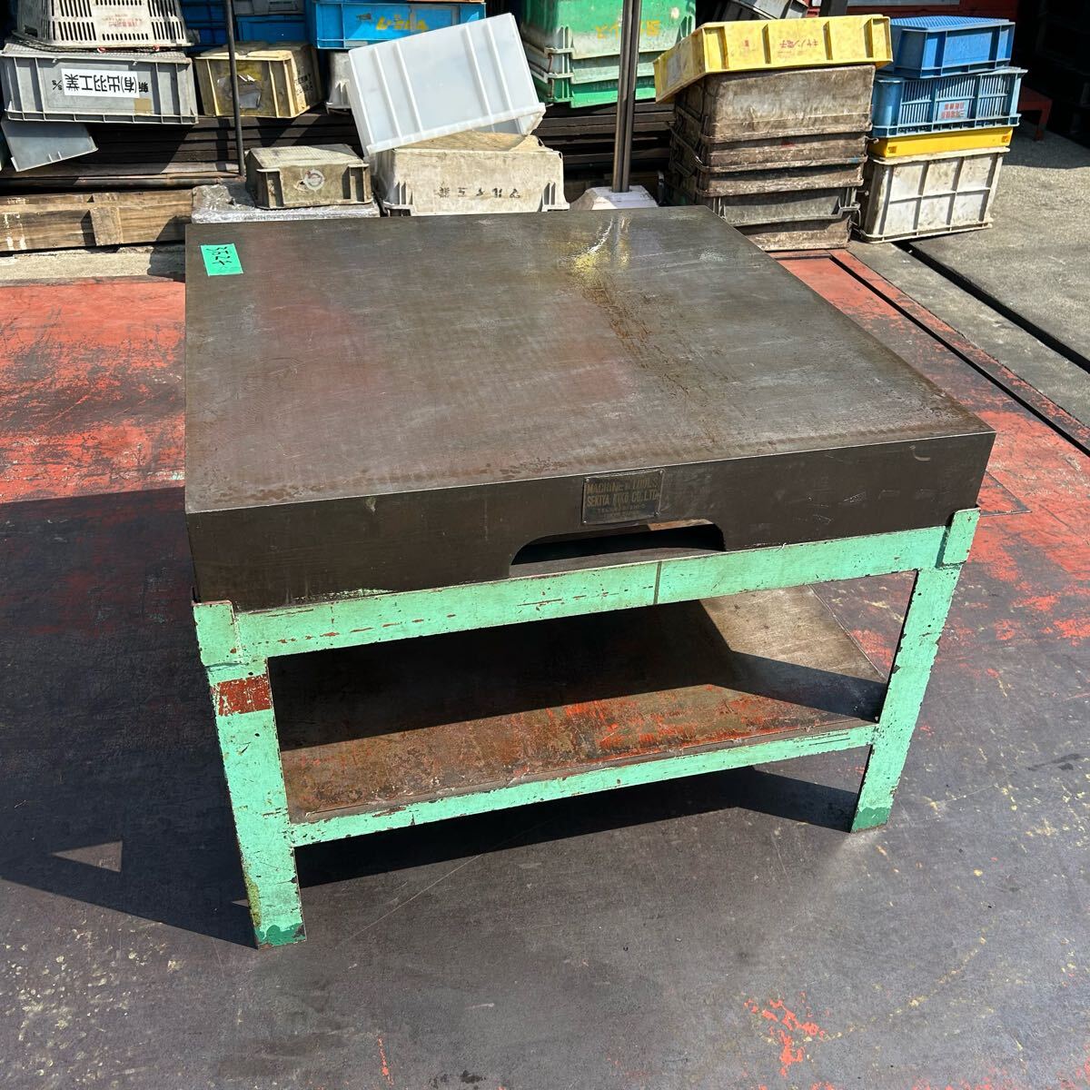 T86 セイヤ機工 鉄定盤 作業台 定盤本体は約91.5×91.5cm(作業台)｜売買されたオークション情報、yahooの商品情報をアーカイブ公開 - オークファン（aucfan.com）