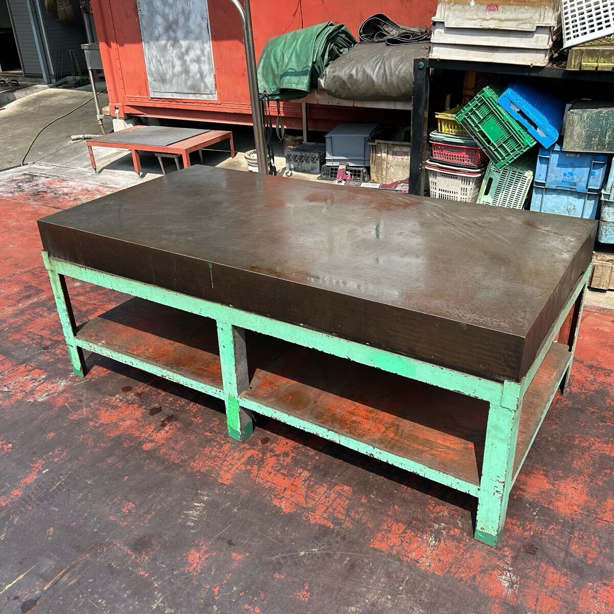 T88 鉄定盤 作業台 定盤本体は約901×183cm(作業台)｜売買されたオークション情報、yahooの商品情報をアーカイブ公開 - オークファン（aucfan.com）