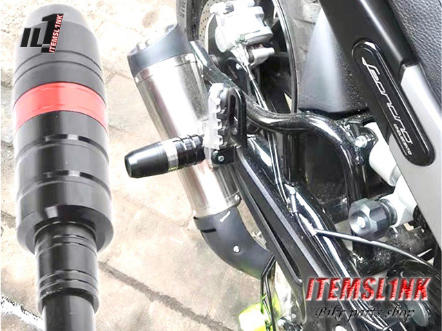 Yahoo!オークション - LK12-2RD赤 エンジン マフラー サイレンサー ガ...