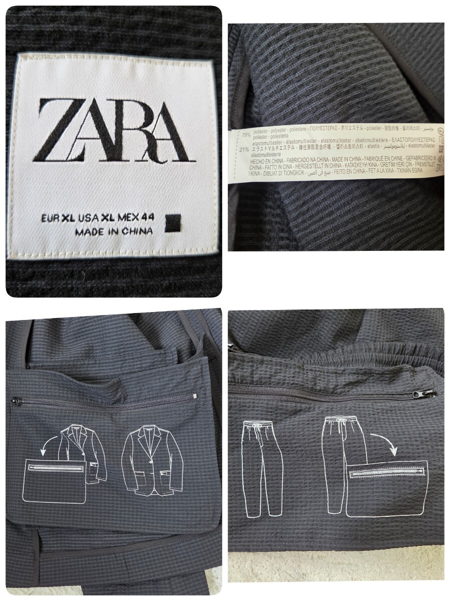 Yahoo!オークション - 美品 ZARA【超希少サイズ44 3L 相当 シアサッカ...