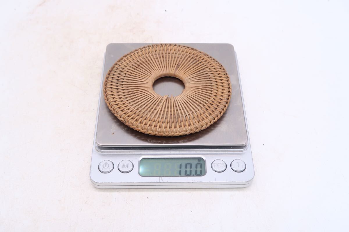 日本代購代標第一品牌【樂淘letao】－時代 藤編 小 瓶座（瓶台 急須台）直徑8.9cm 重10g