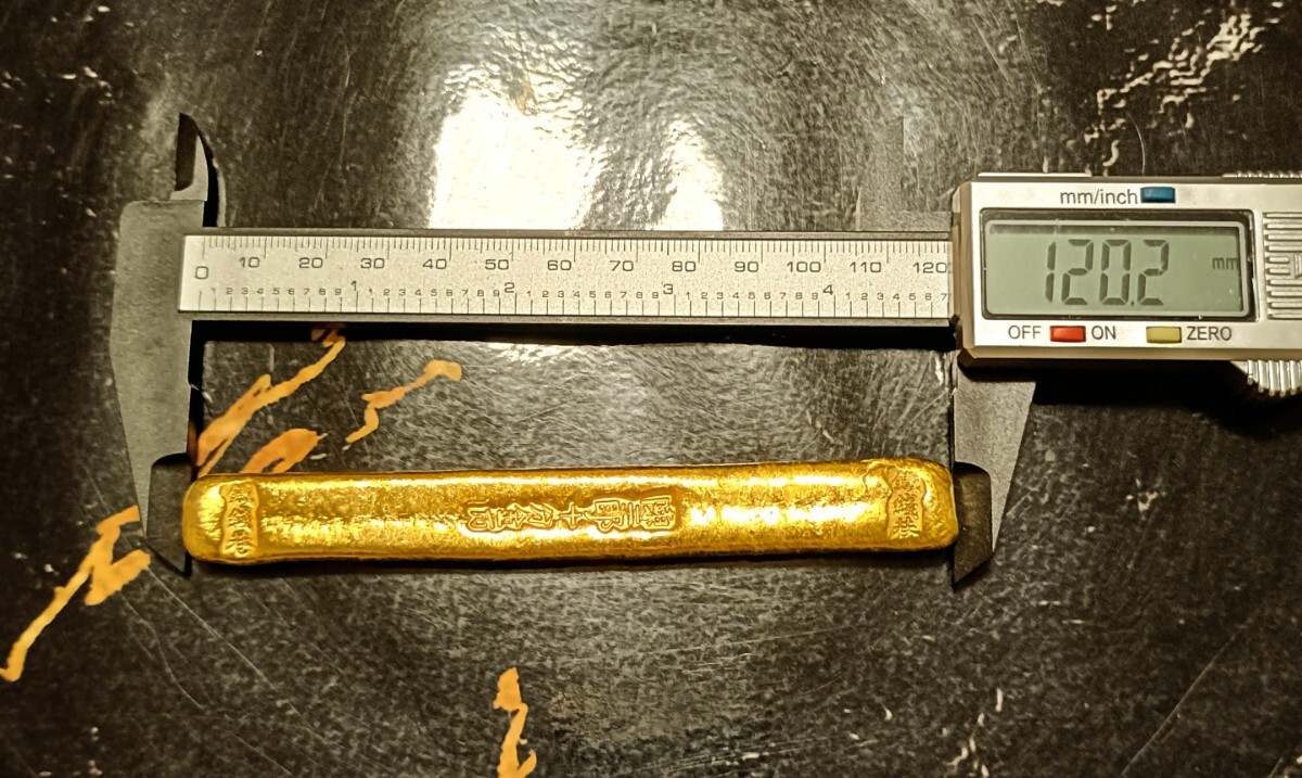 Yahoo!オークション - ③ 1円から 約87g 柳葉銭 金錠 金塊 インゴット ...