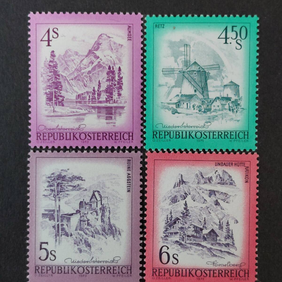 Yahoo!オークション - K647 オーストリア切手「オーストリアの名所・美...