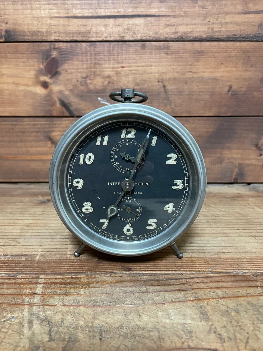 精工舎 SEIKOSHA 昭和レトロ 目覚まし時計 ゼンマイ式 セイコー 可動品(目覚し時計)｜売買されたオークション情報、yahooの商品情報をアーカイブ公開 - オークファン（aucfan ...