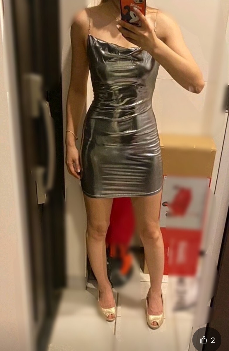 Yahoo!オークション - 【新品・未使用品】シルバーメタリック タイトミ...