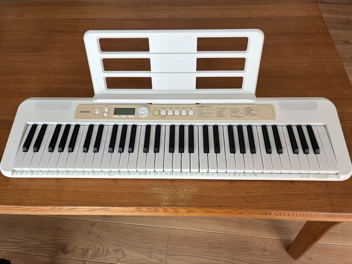 Yahoo!オークション - LK-325 CASIO Casiotone 電子キーボード 光ナビ...