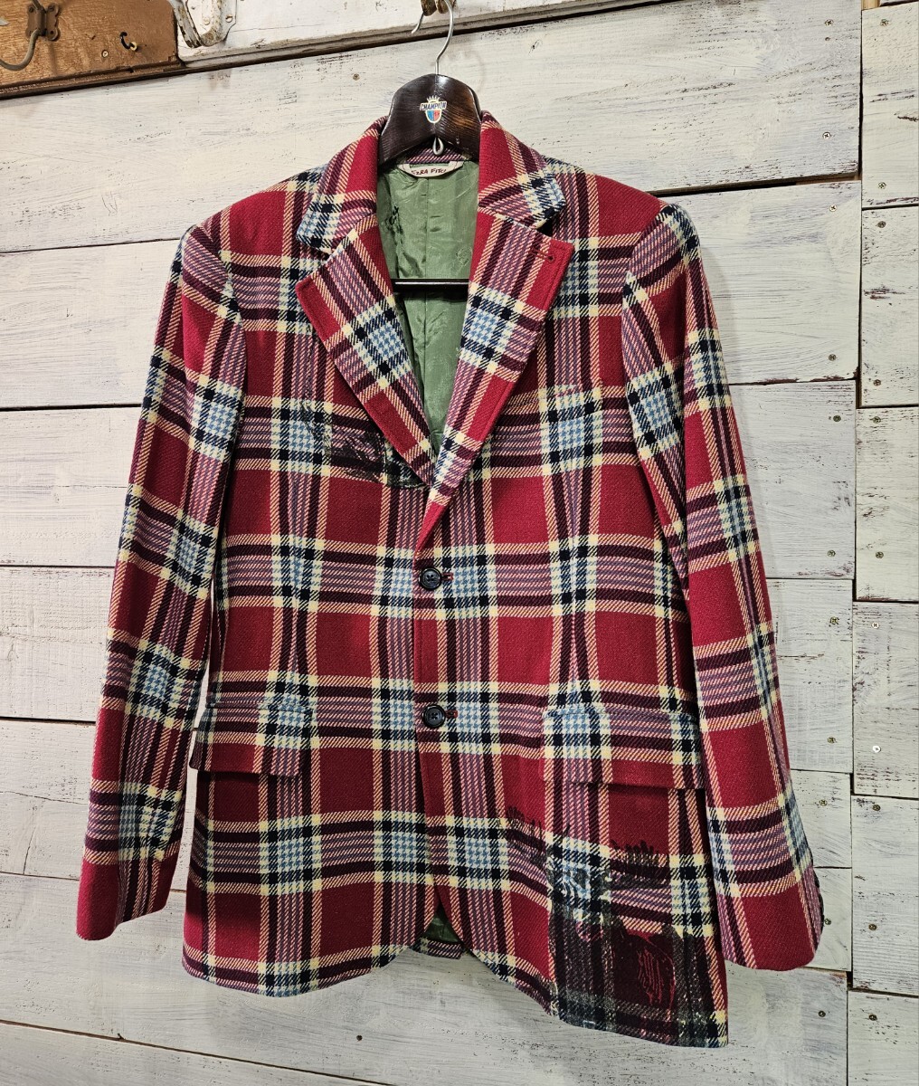 Yahoo!オークション - EZRA FITCH エズラフィッチ マドラスチェック テ...