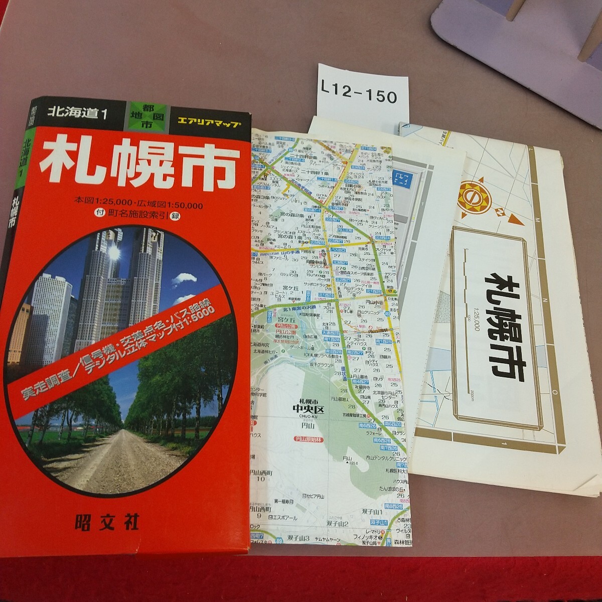 Yahoo!オークション - L12-150 都市地図 北海道1 札幌市 デジタル立体...