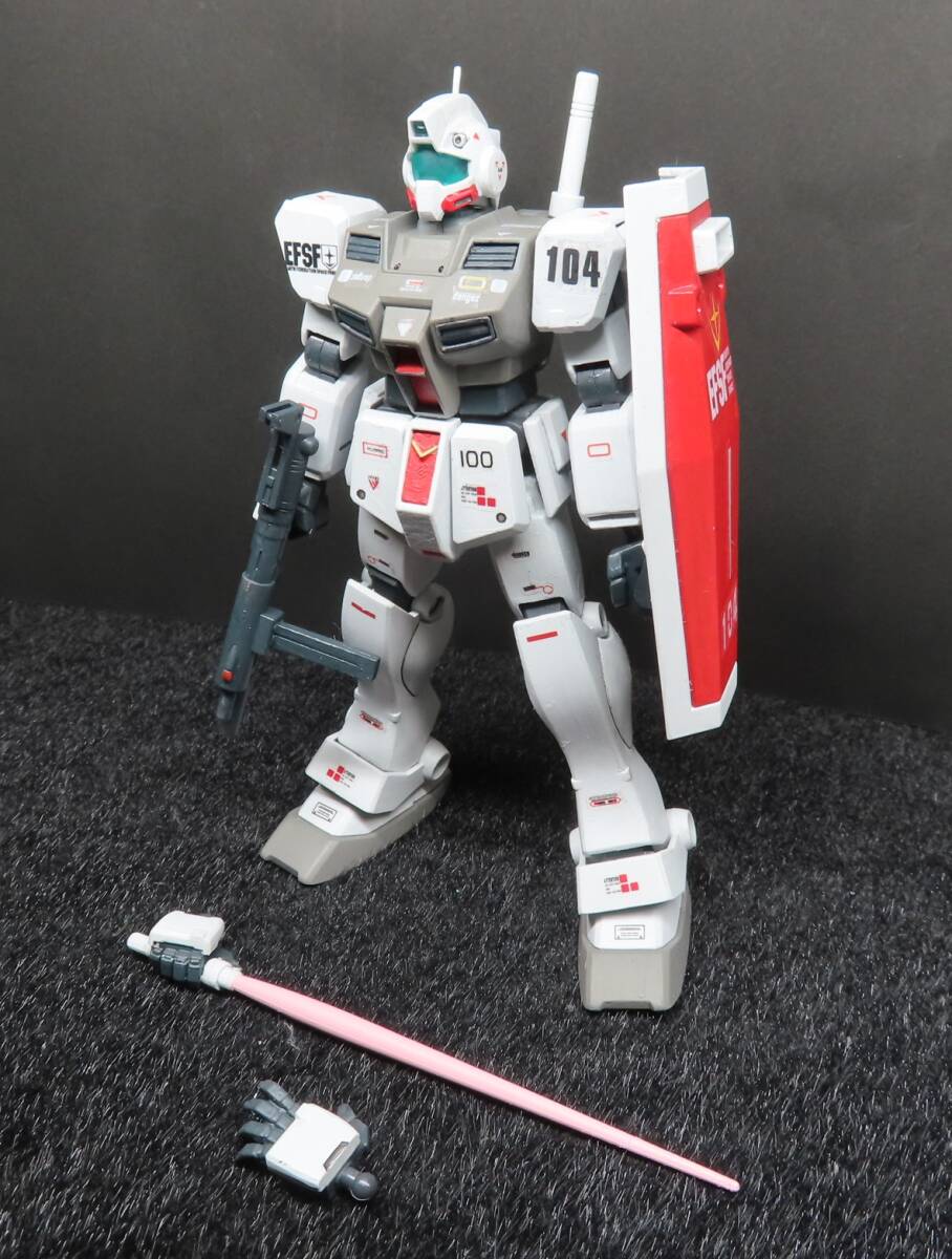 Yahoo!オークション - HGUC 1/144 RGM-79D ジム寒冷地仕様 全塗装完成...