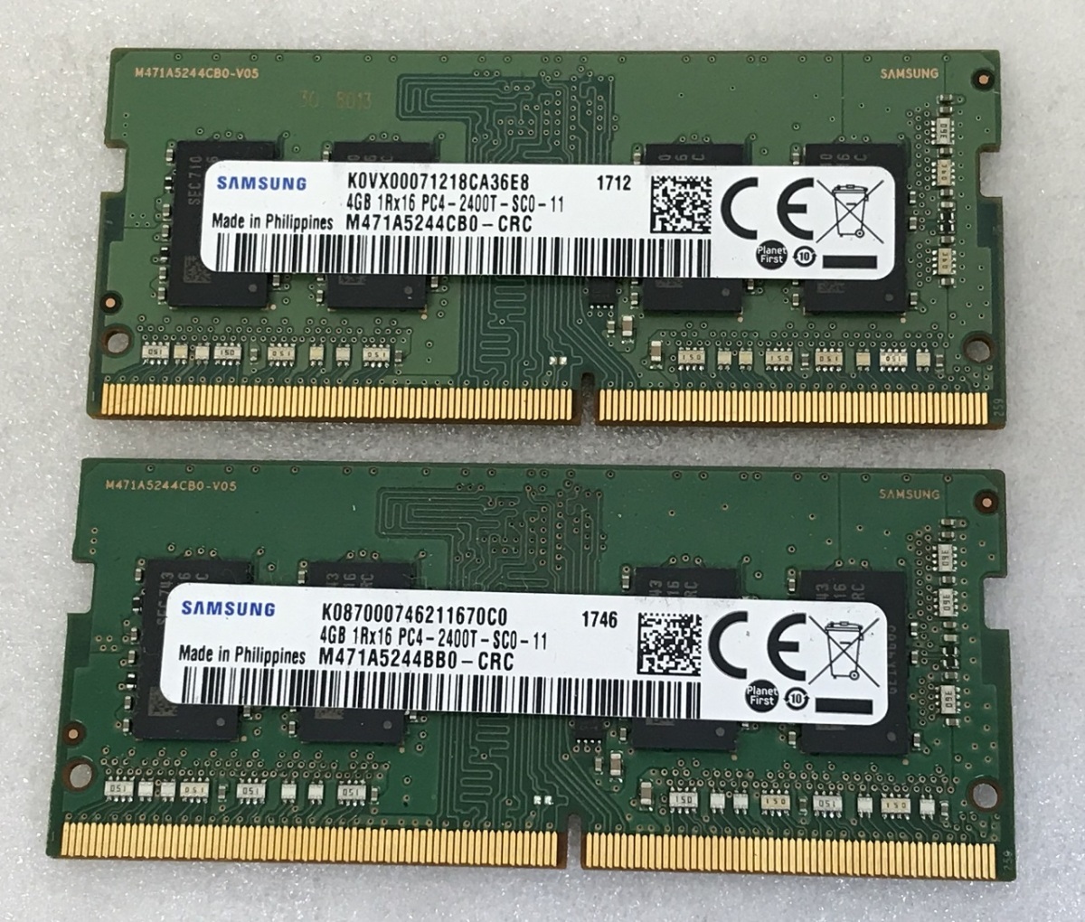 Yahoo!オークション - PC4-2400T 8GB SAMSUNG 1Rx16 PC4-2400T-SC0-11 ...