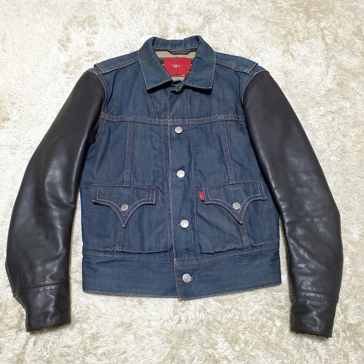 Yahoo!オークション - 美品 Levi'sRed リーバイスレッド デニムジャケ...
