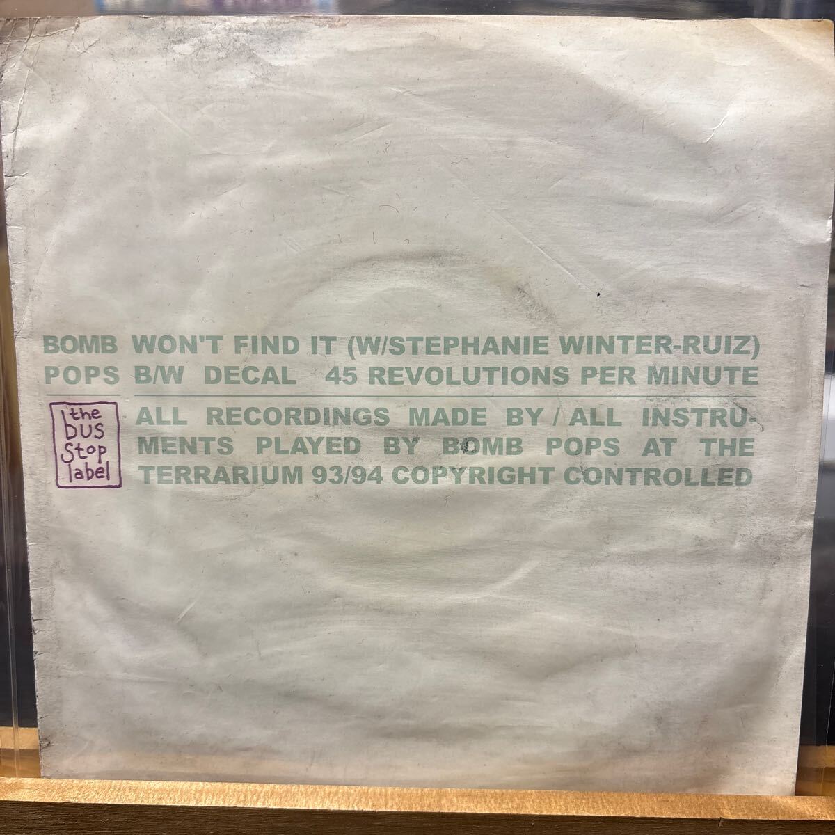 Yahoo!オークション - Bomb Pops Won't Find It BUS-038 1997年 US レ...