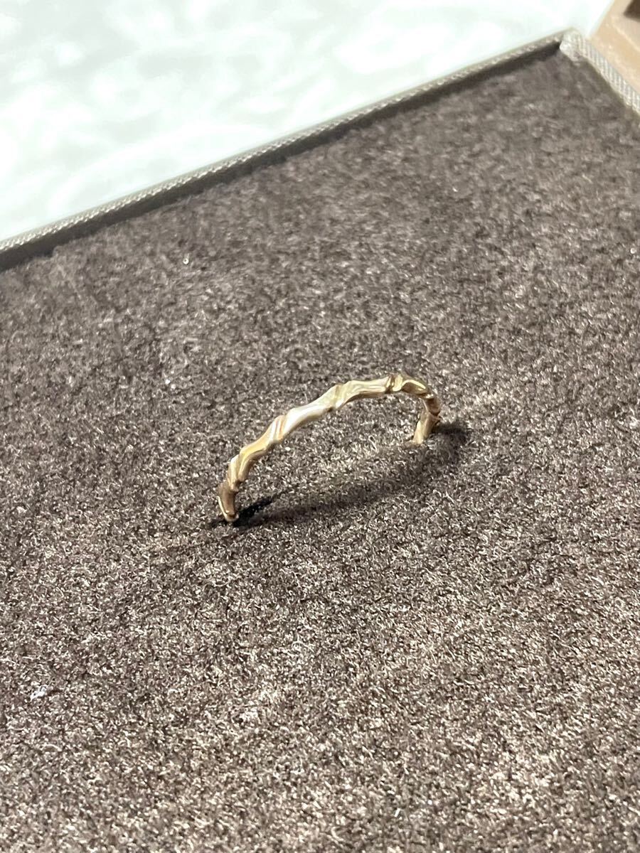 Yahoo!オークション - アガットagete K10ウェーブデザインリング イエ...