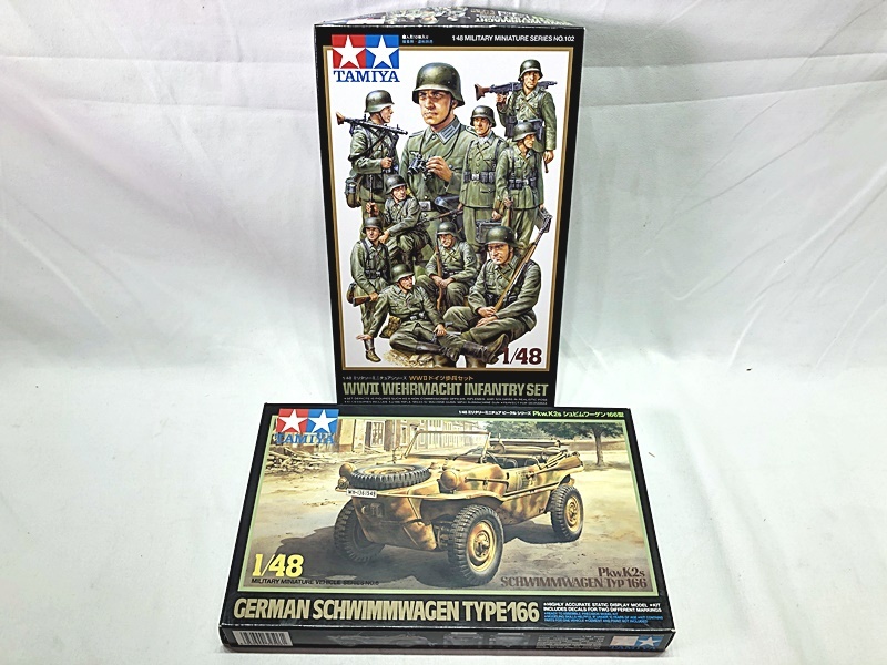 Yahoo!オークション - タミヤ 1/48 WWII ドイツ歩兵セット Pkw.K2s シ...