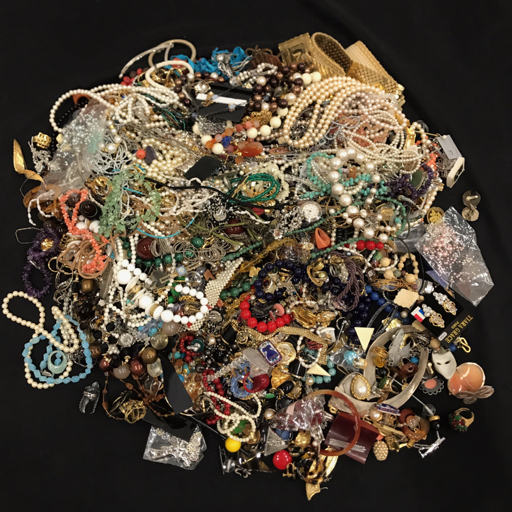 Yahoo!オークション - 1円 フェイクパール カラーストーン メッキ 他 ...