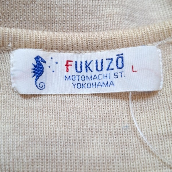 Yahoo!オークション - フクゾー FUKUZO カーディガン サイズL - アイボ...