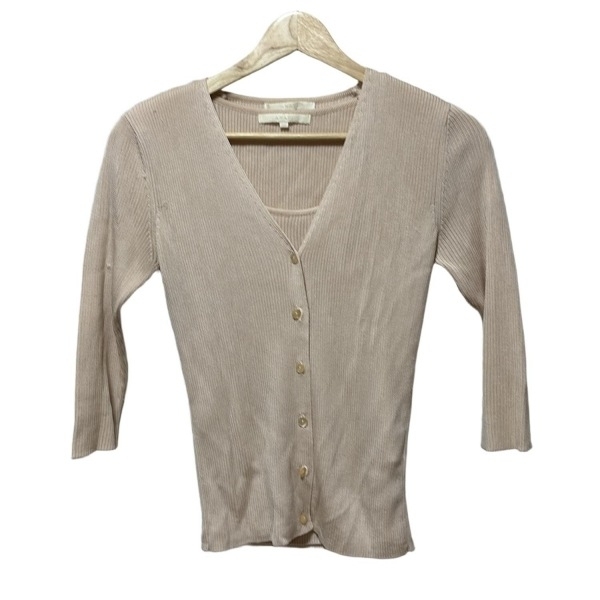 Yahoo!オークション - アナイ ANAYI カーディガン サイズ38 M - ピンク...