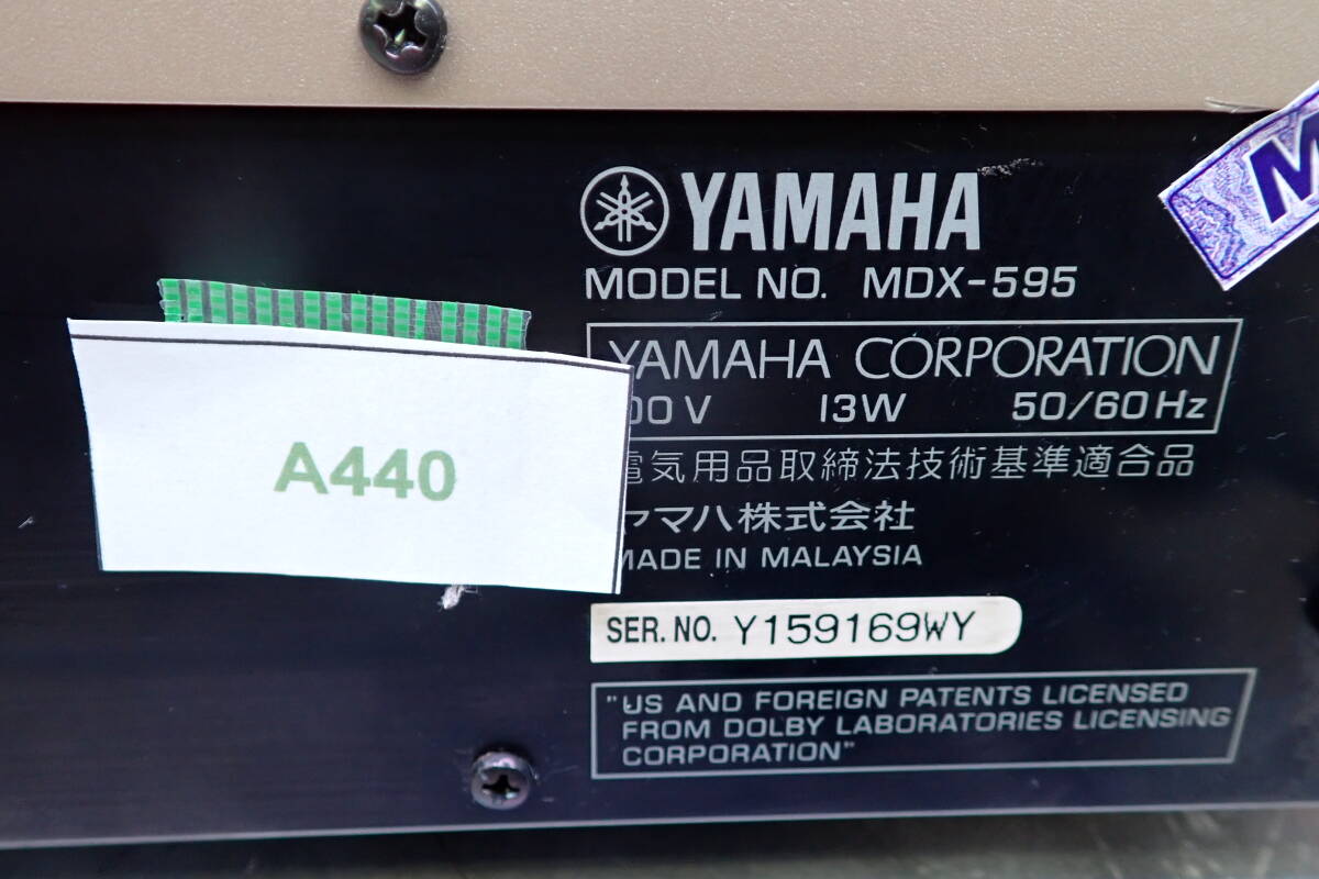 Yahoo!オークション - A440# 動作品 YAMAHA ヤマハ MDデッキ MDX-595