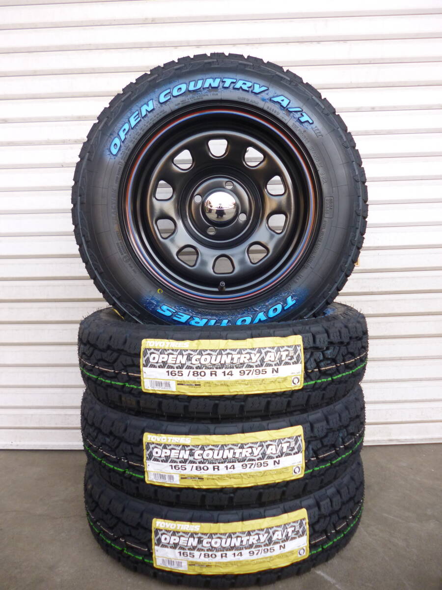 Yahoo!オークション - TOYOオープンカントリーA/TⅢ 165/80R14 ホワイ...