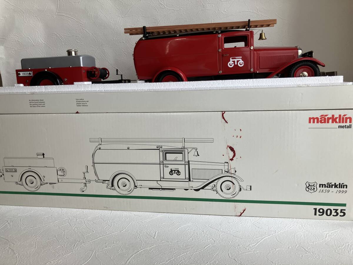 Yahoo!オークション - メルクリン 消防用ウオータータンク＋牽引トラッ...