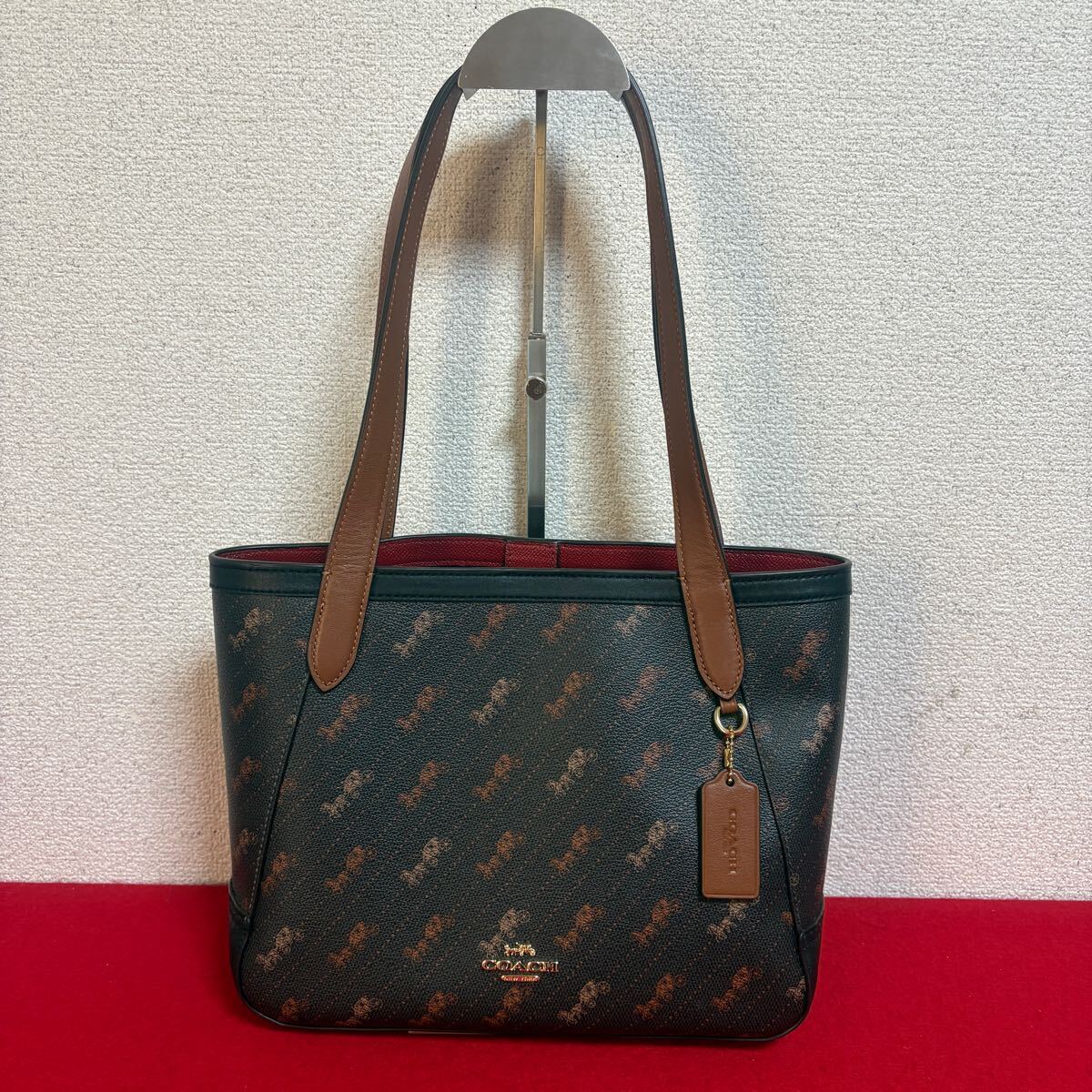 Yahoo!オークション - 【K-2208】COACH コーチ ホース アンド キャリッ...