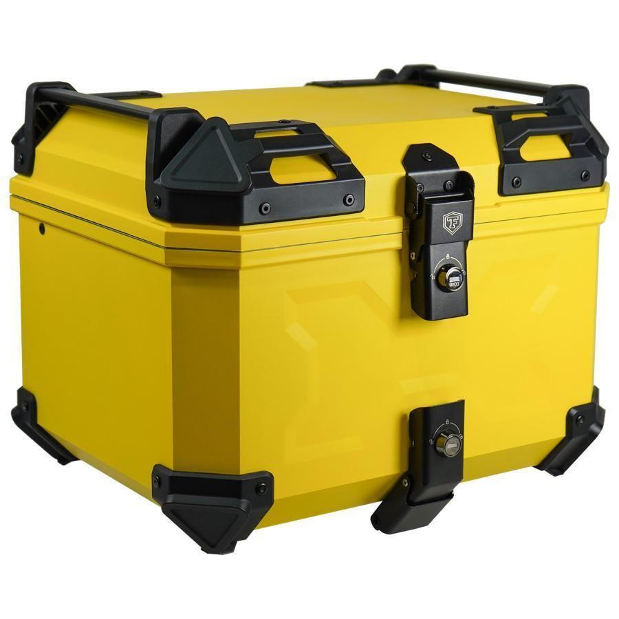 Yahoo!オークション - リアボックス 45l 背もたれ abs バイク リアボッ...