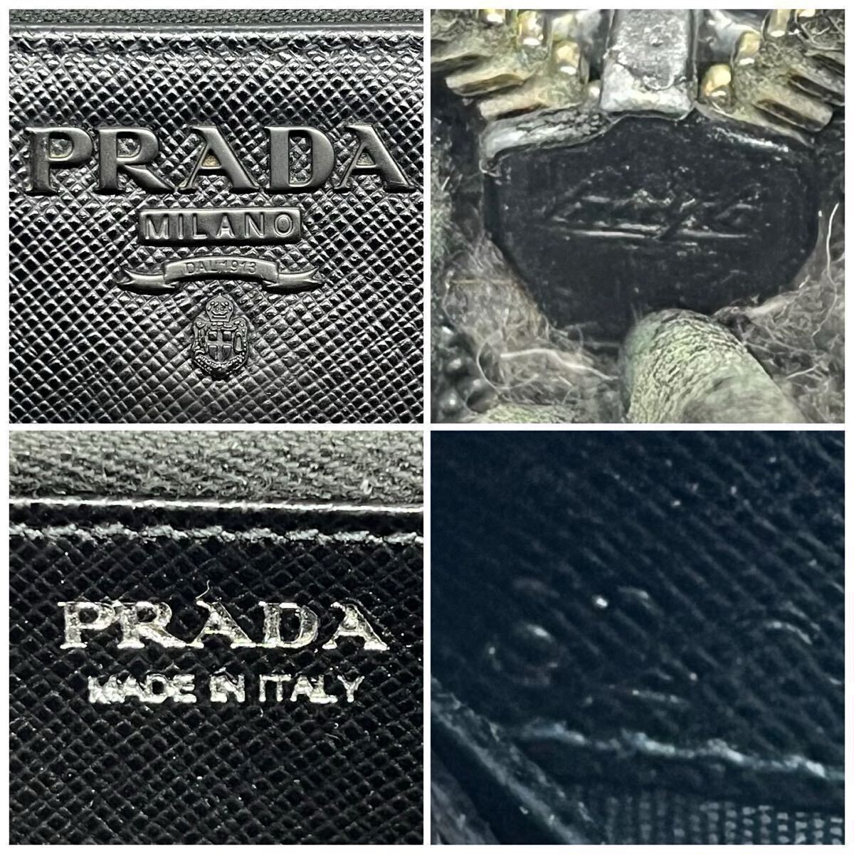 □美品/RFID搭載□ PRADA プラダ 長財布 ラウンドファスナー □美品/RFID搭載□ PRADA プラダ 長財布 ラウンドファスナー