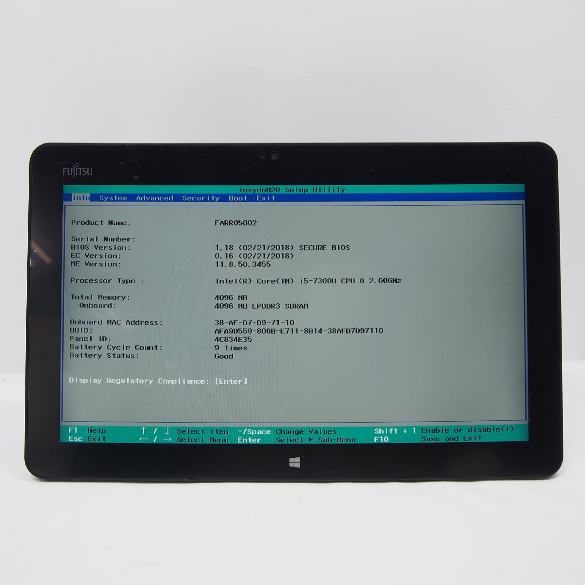 Yahoo!オークション - FUJITSU arrows Tab R727/R Core i5-7300U 2.6GH...