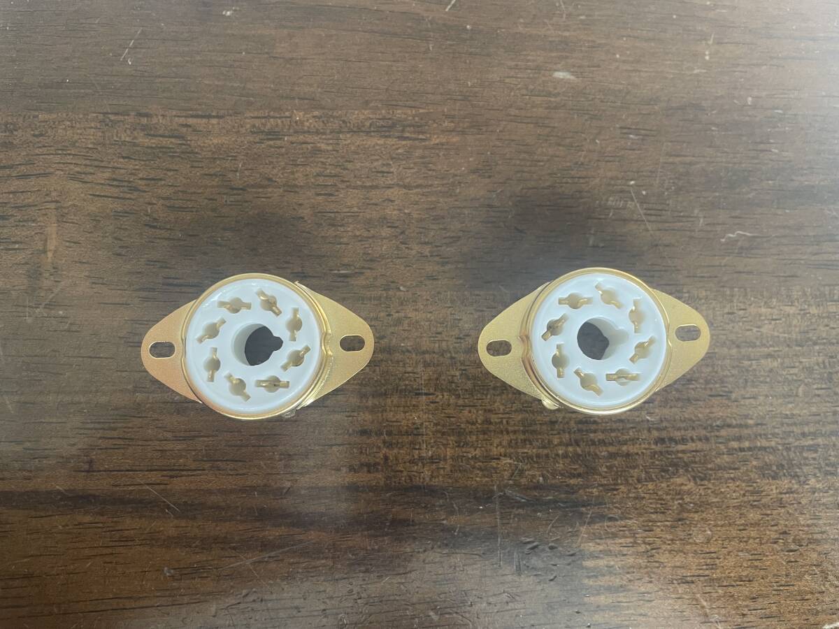 Yahoo!オークション - 新品 真空管ソケット US8ピン 金メッキ タイ...