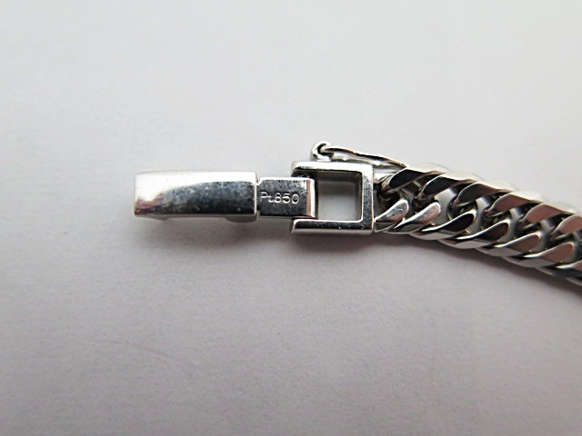 Yahoo!オークション - 【Pt850 プラチナ】Pt850 喜平6面 51.4g 50cm ...