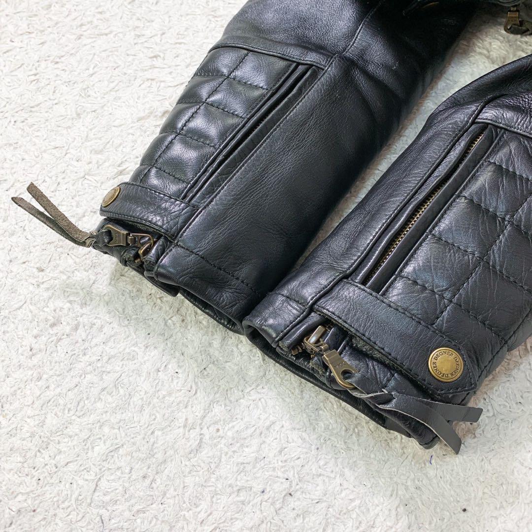 美品 希少 L DEGNER デグナー レザージャケット バイクウェア 美品 希少 L DEGNER デグナー レザージャケット バイクウェア