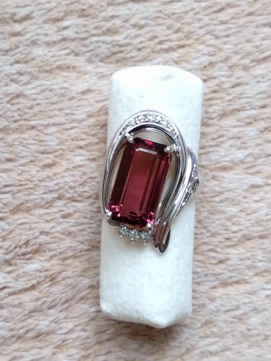 Yahoo!オークション - Pt900ピンクトルマリン8.17ct 指輪