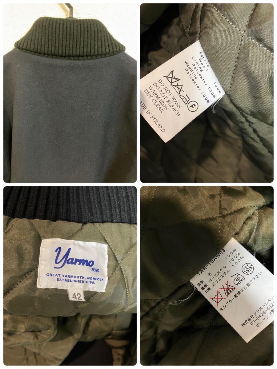 Yahoo!オークション - 美品 yarmo ヤーモ ドンキーコート ブルゾン サ...