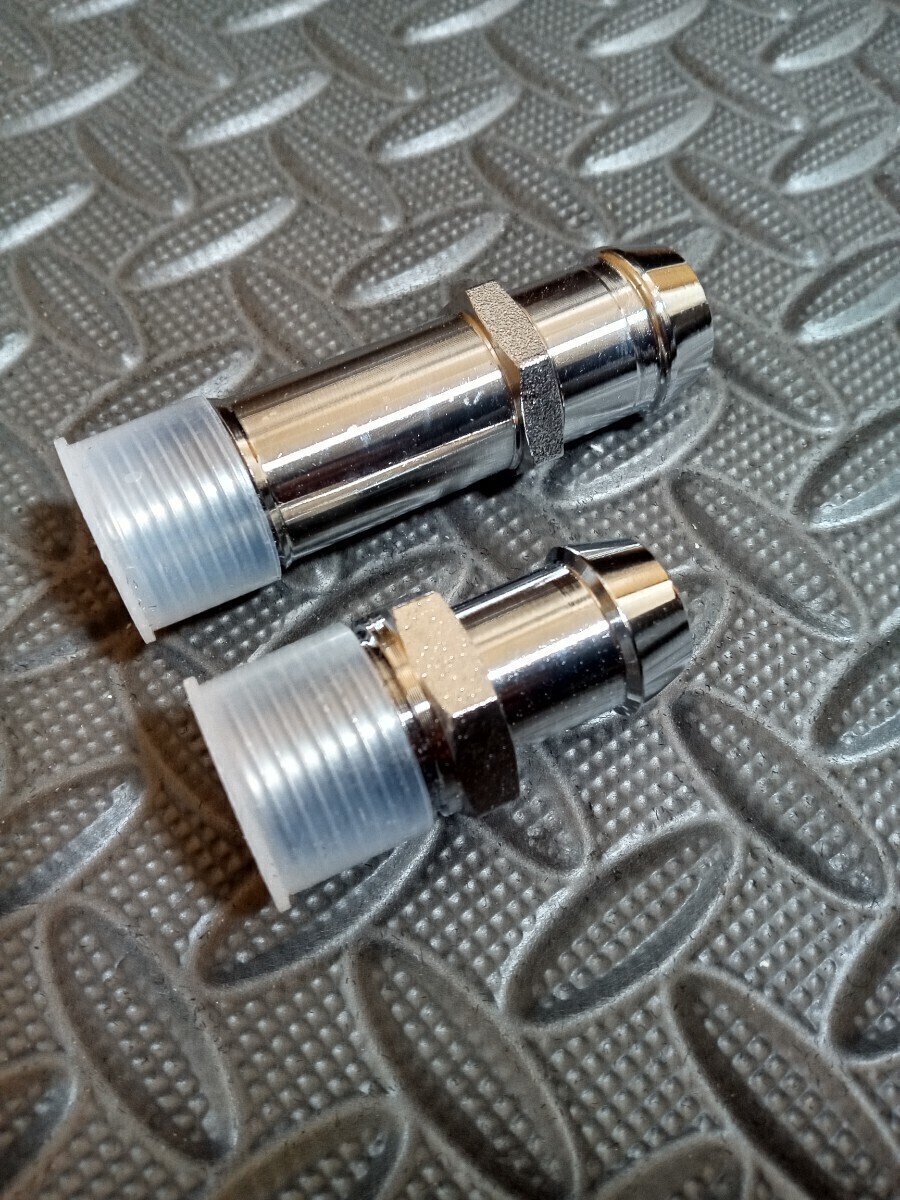 Yahoo!オークション - クローム ヒーターホース フィッティング NPT1/2...