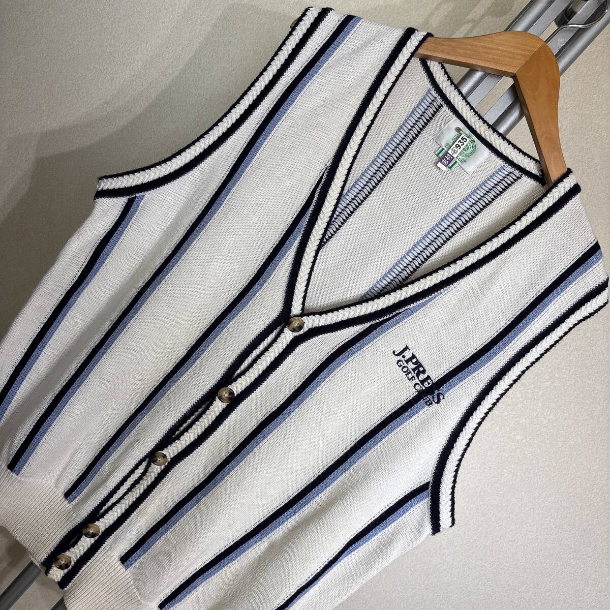 Yahoo!オークション - X410 JプレスGOLF CLUB 白アイボリー ストライプ...