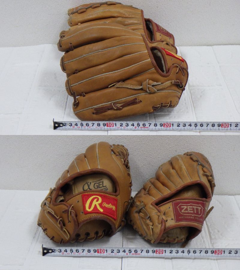 Yahoo!オークション - #16299 グローブ 野球 ローリングス αGEL・ZETT...