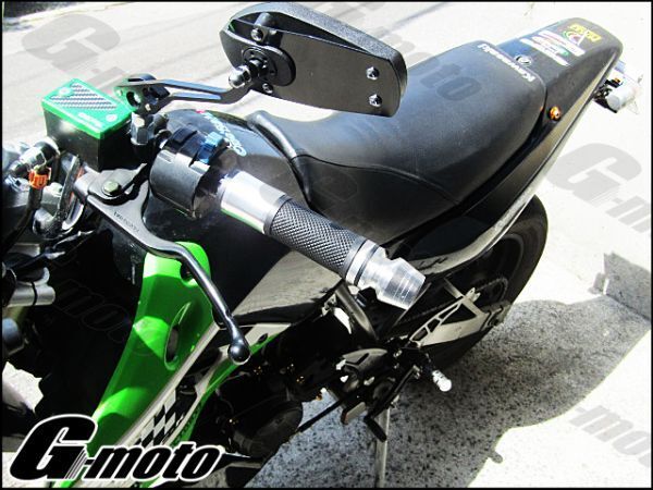 Yahoo!オークション - Z4-1SV アルミ製 グリップ バーエンド一体型 銀 ...