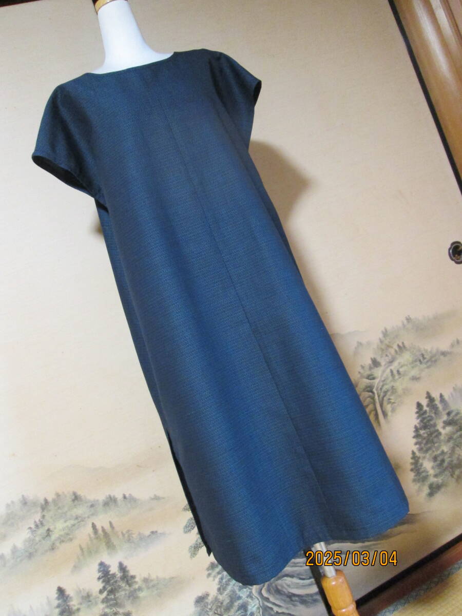 Yahoo!オークション - 亀甲柄 新品未仕立てのシルクウール反物からロン...